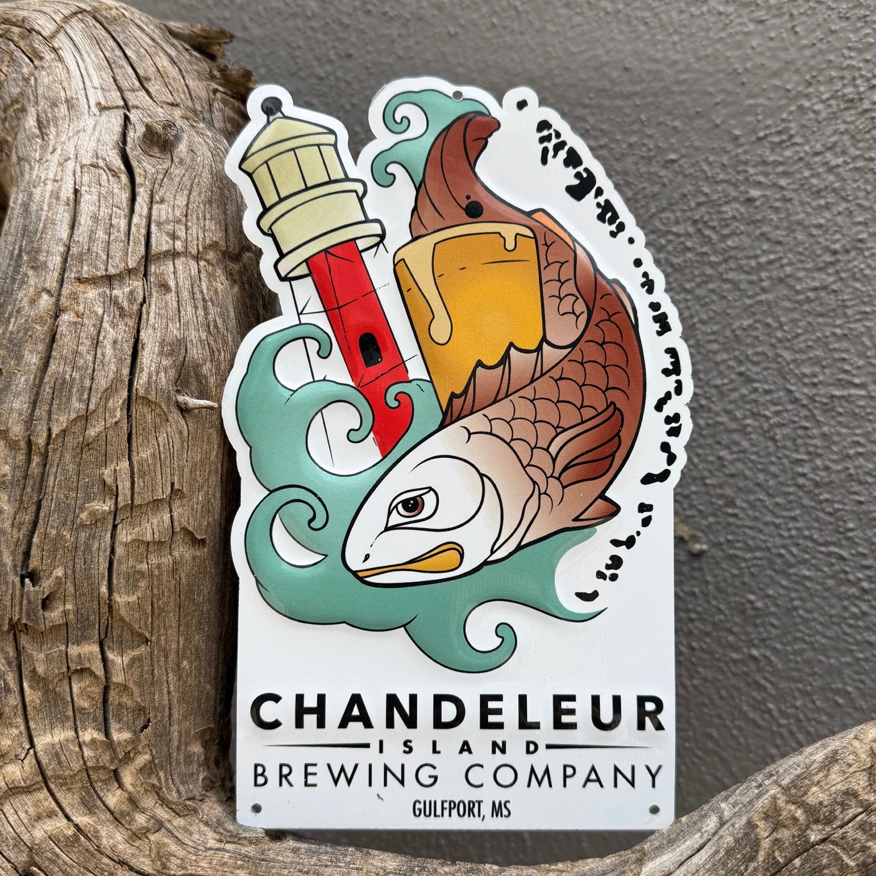Chandeleur Island Brewing Co Mini Tacker Collectible Beer Sign Tin Tac ...