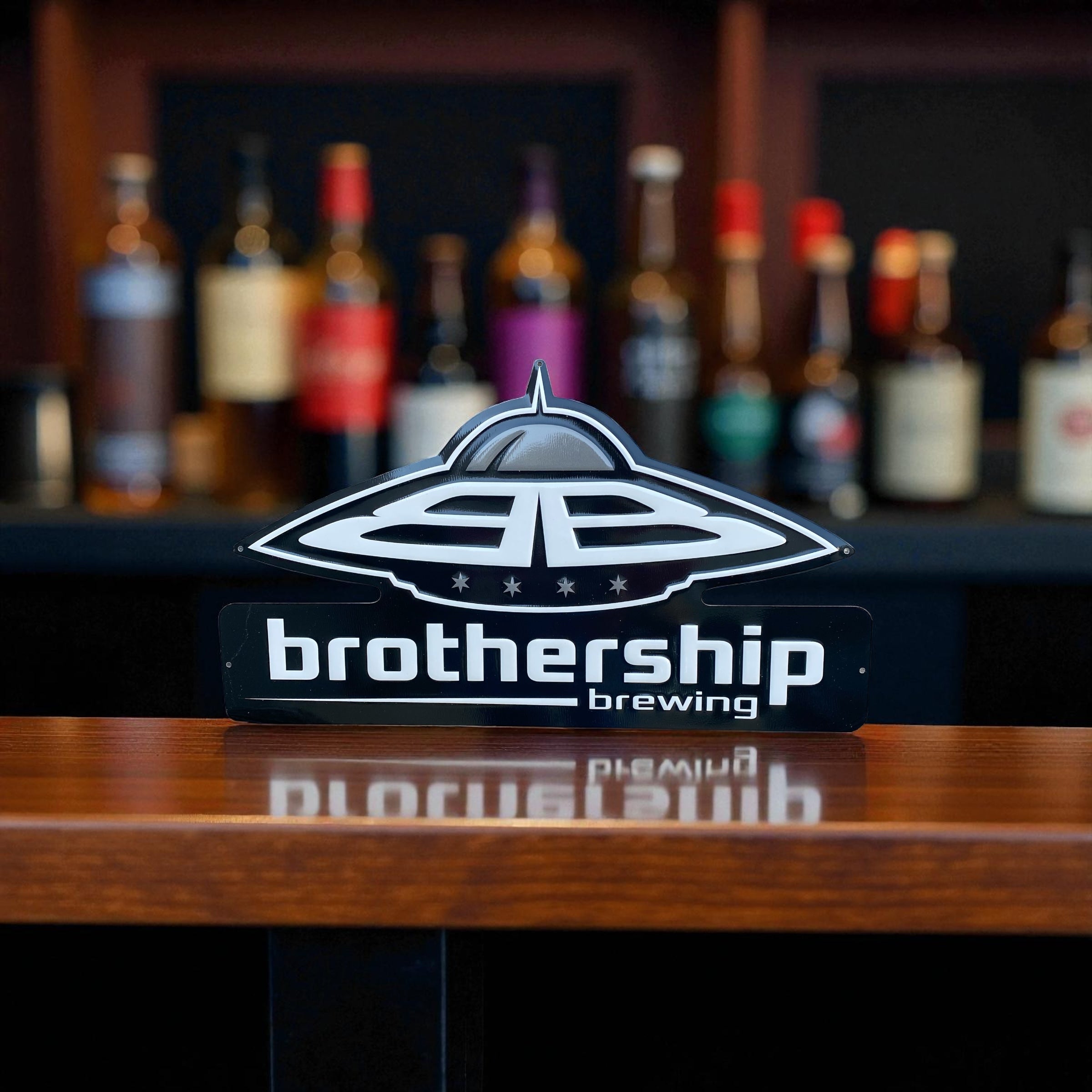 Brothership Brewing Co Tin Tacker Metal Beer Sign – Tin Tackers